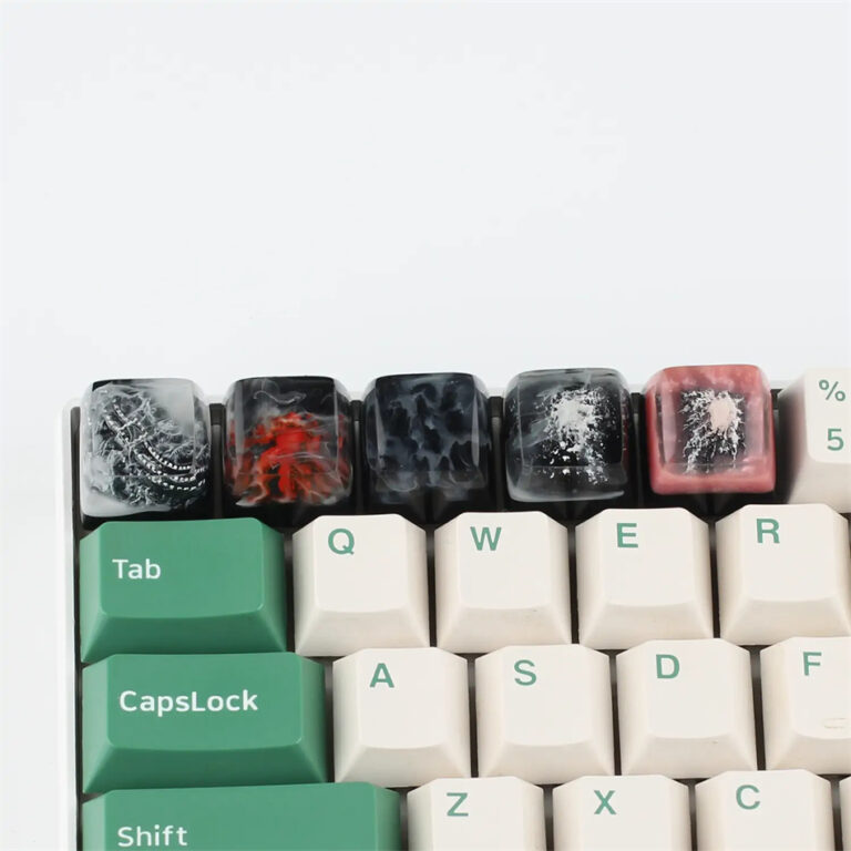 Custom Artisan Resin Keycaps Natural Scenery Fuji Great Wall Volcanic ...